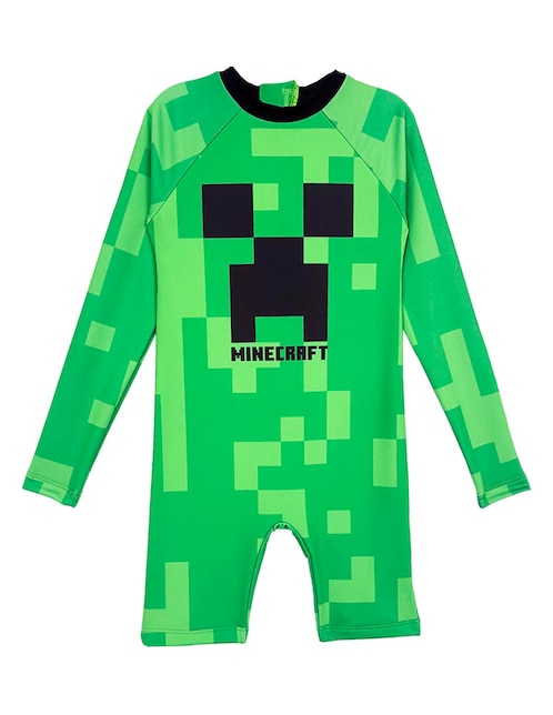 Wetsuit Minecraft estampado bloques de color para niño 1