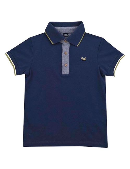 Playera tipo polo Ferrioni Sinedey de algodón para niño 1