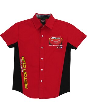 Playera tipo polo Cars de algodón para niño