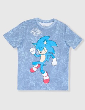 Playera Sonic Sonic The Hedgehog manga corta para niño