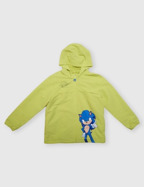 Impermeable Sonic para niño